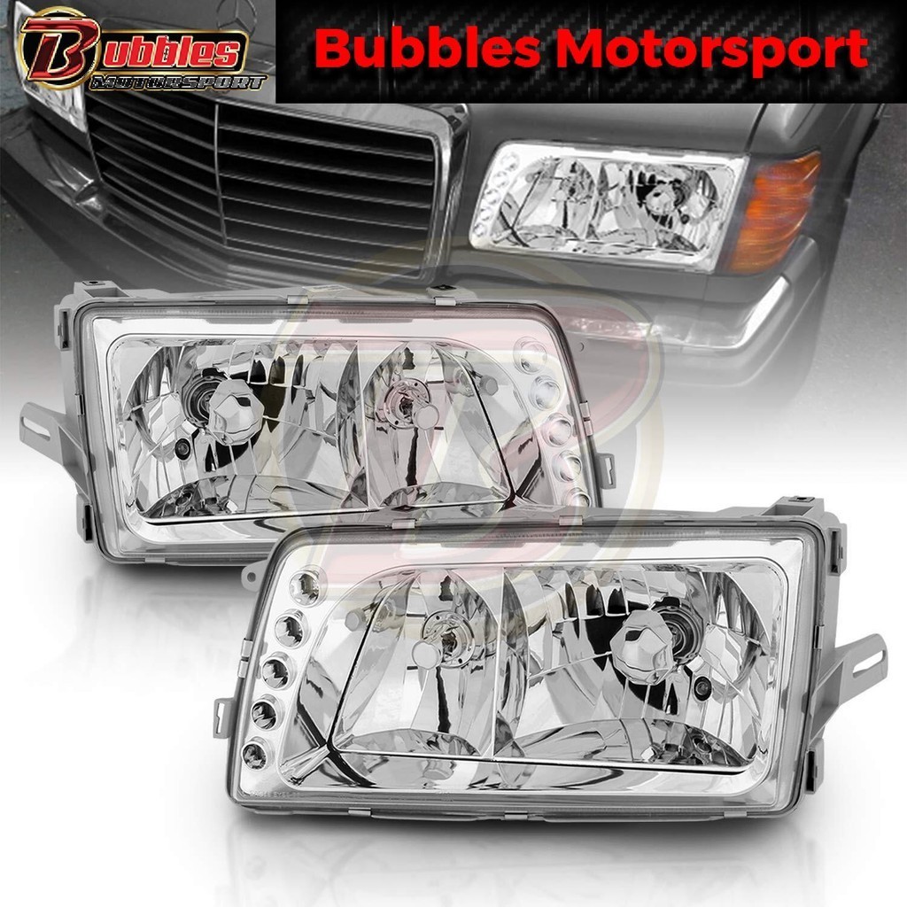 Mercedes Benz W126 Head Lamp Crystal With LED | Shopee Malaysia