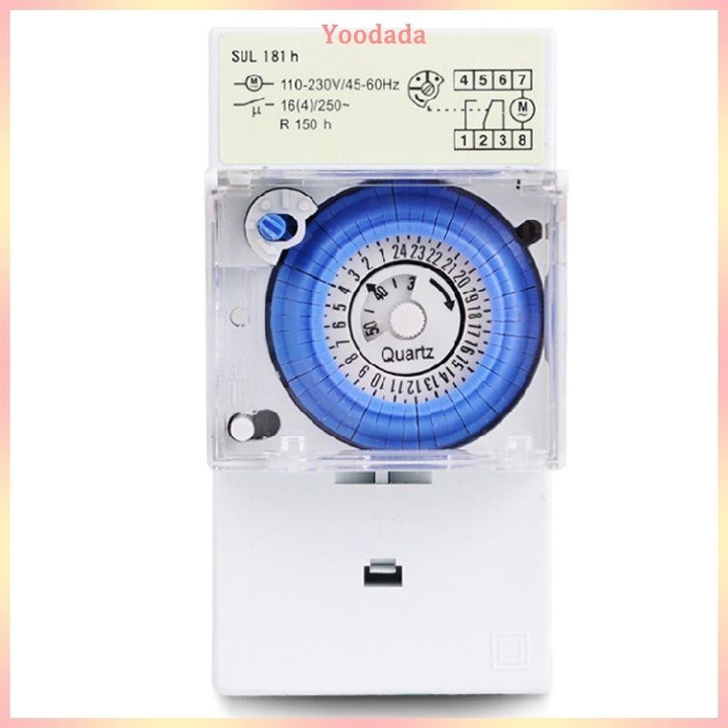 Yoo SUL181h Analog Timer Mechanical 24 Hour for Time Switch Avoid the ...