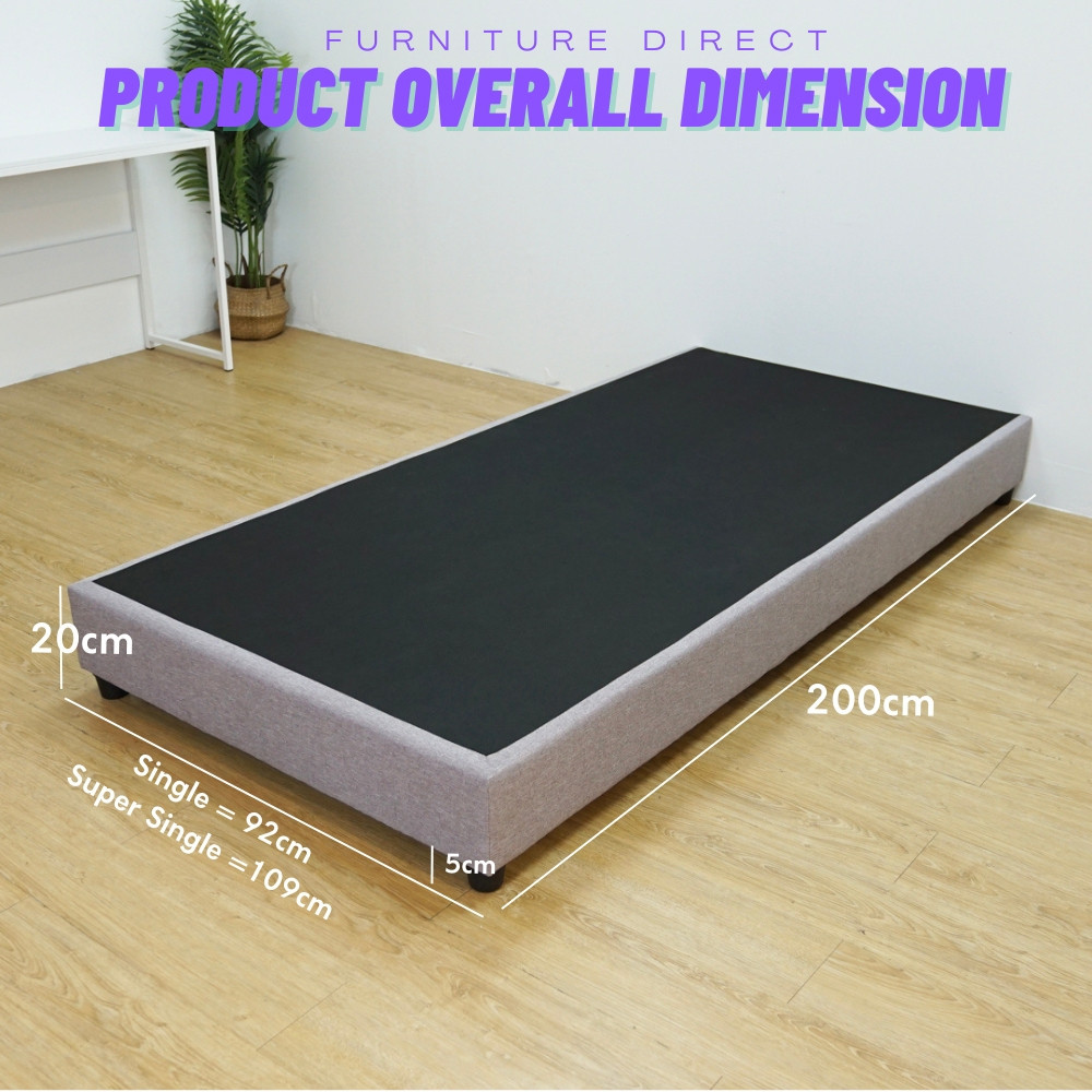 LOFT Living OWEN 8 inch Single and Super Single Size Divan Bed Base Shopee Malaysia