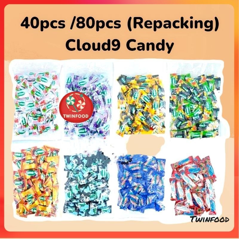40pcs / 80pcs Cloud 9 Chewy or Hard Candy (Dynamite /Choco Mint ...