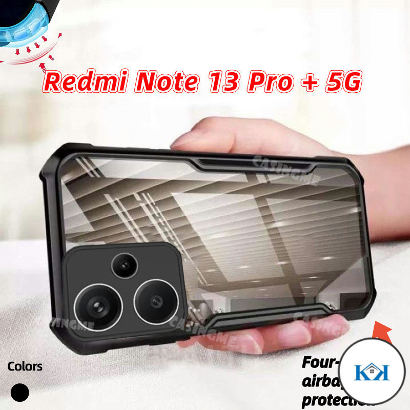 KK Redmi Note 13 Pro + 5G Airbag Clear Phone Casing For Redmi Note13Pro+ Note13 Note 13 Pro ...