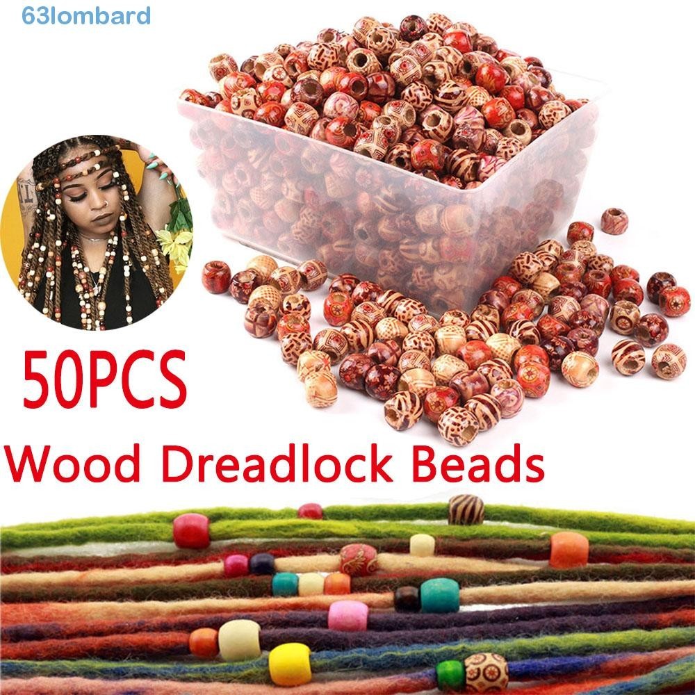 LOMBARD Dreadlock Hair Beads DIY 50Pcs Hairstyles Making Craft Jewelry ...