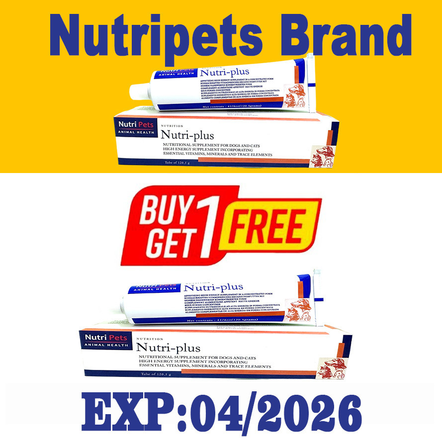 Nutriplus Gel Animal Health Pet Multivitamins for Dog & Cats Nutri Plus ...