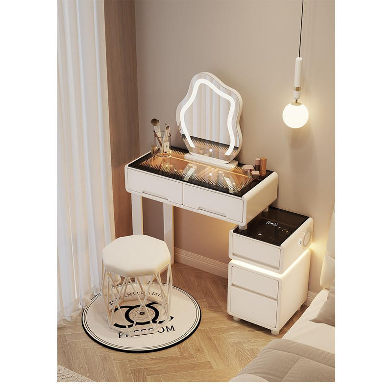 2024 New Modern and Minimalist Advanced Bedroom Dressing Table Small ...