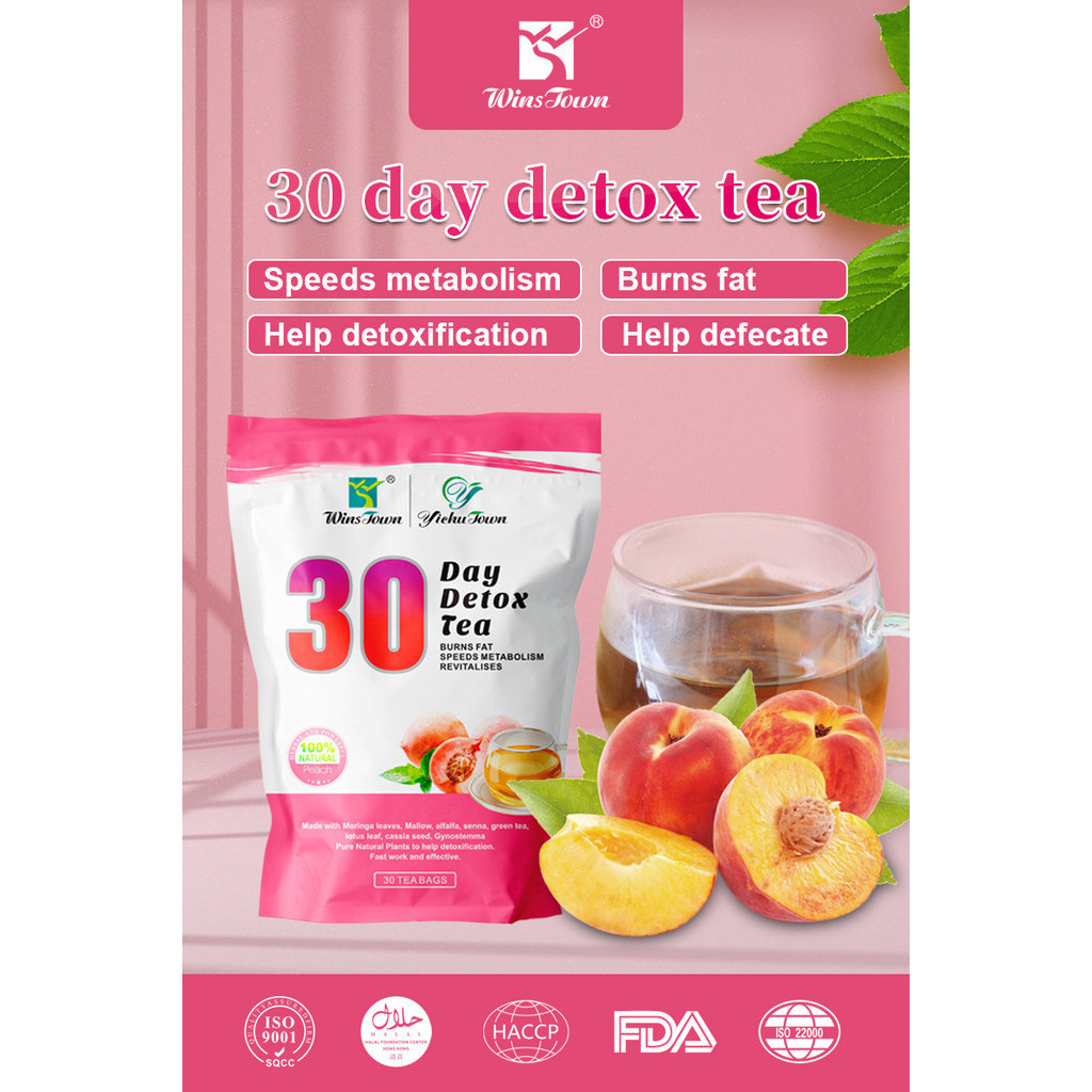 Peach flavored fruit tea 28days slim | Shopee Malaysia