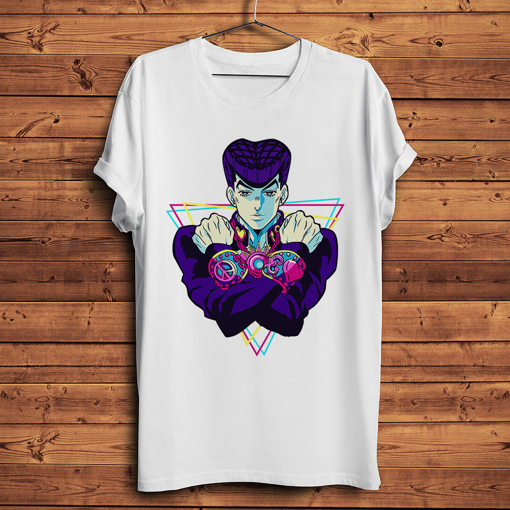 JoJo Bizarre Adventure Higashikata Josuke Funny anime tshirt Men summer ...