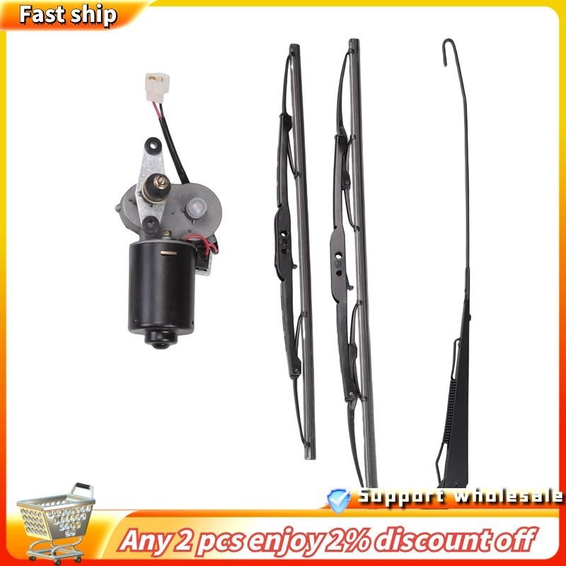 1 Set DC12V 30W Universal UTV Electric Windshield Wiper Motor Kit Wiper ...