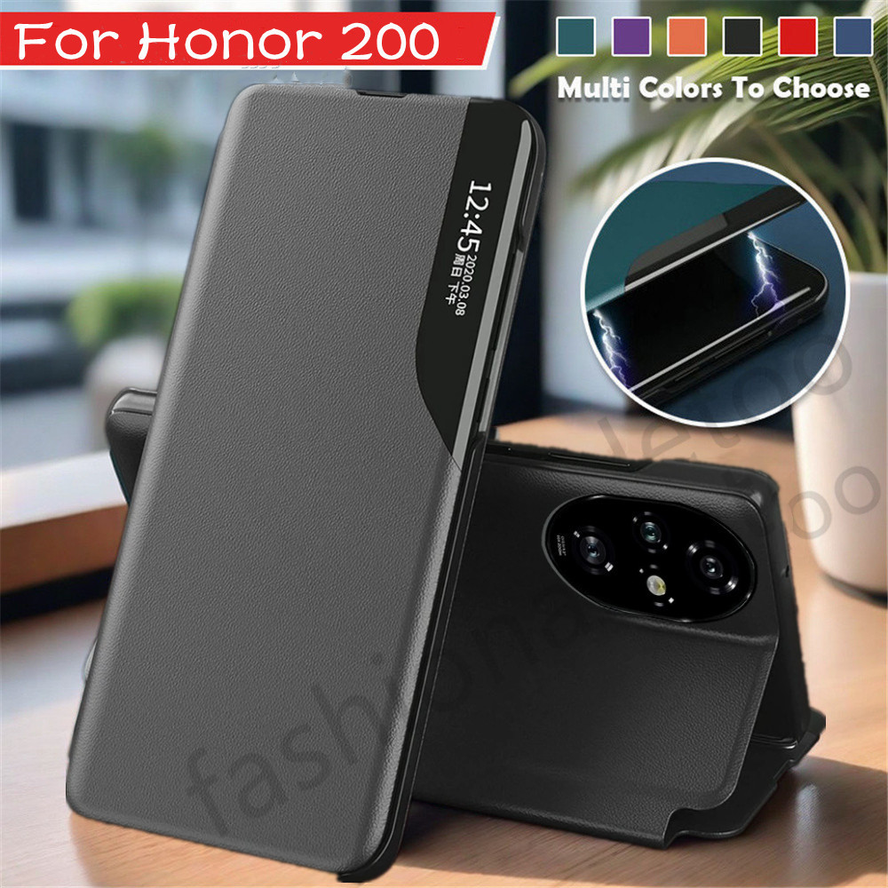 Matte Flip Leather Phone Case For Honor 200 pro Lite 200pro 200Lite ...