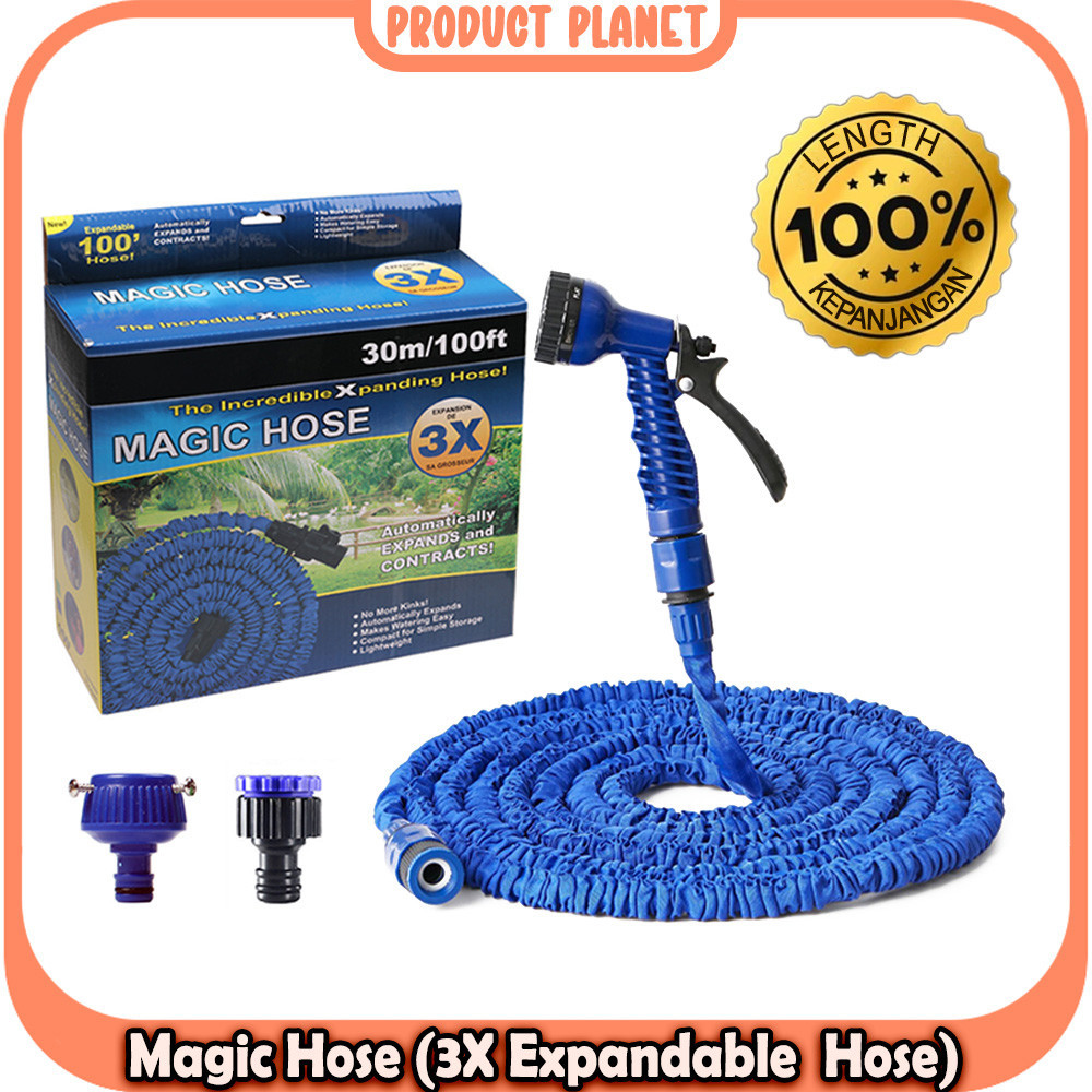 (100% LENGTH) Multifunction Expandable Magic Hose Home Garden Water ...