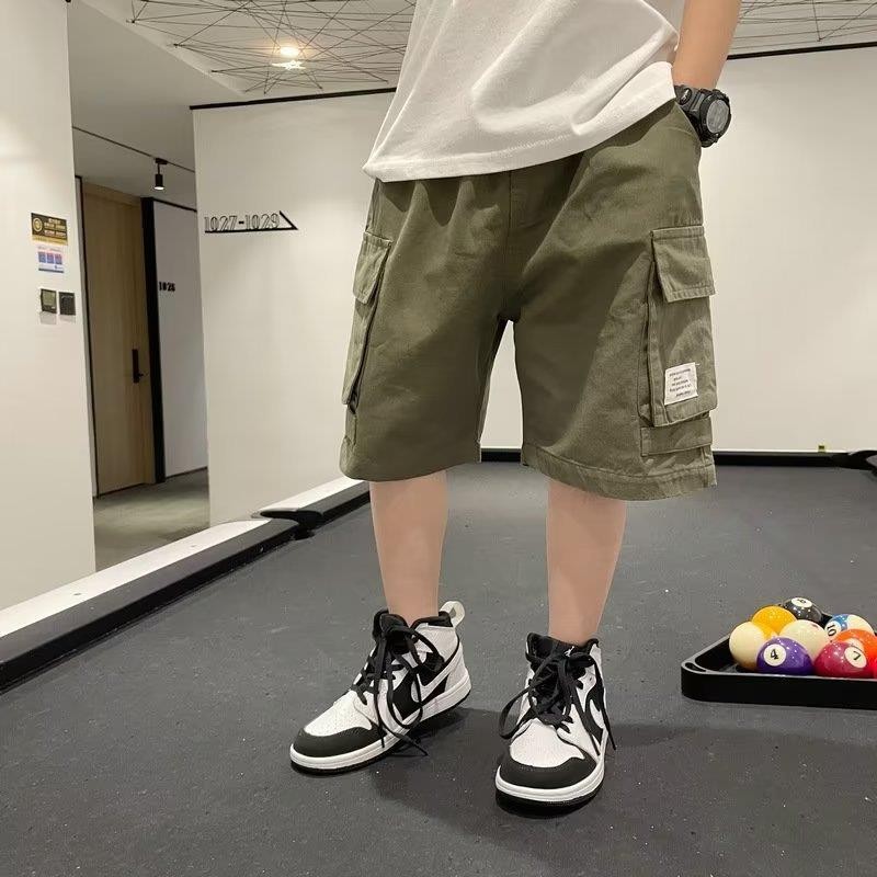 Boys' Shorts Five-point Overalls Western Handsome Thin Style 2023 ...