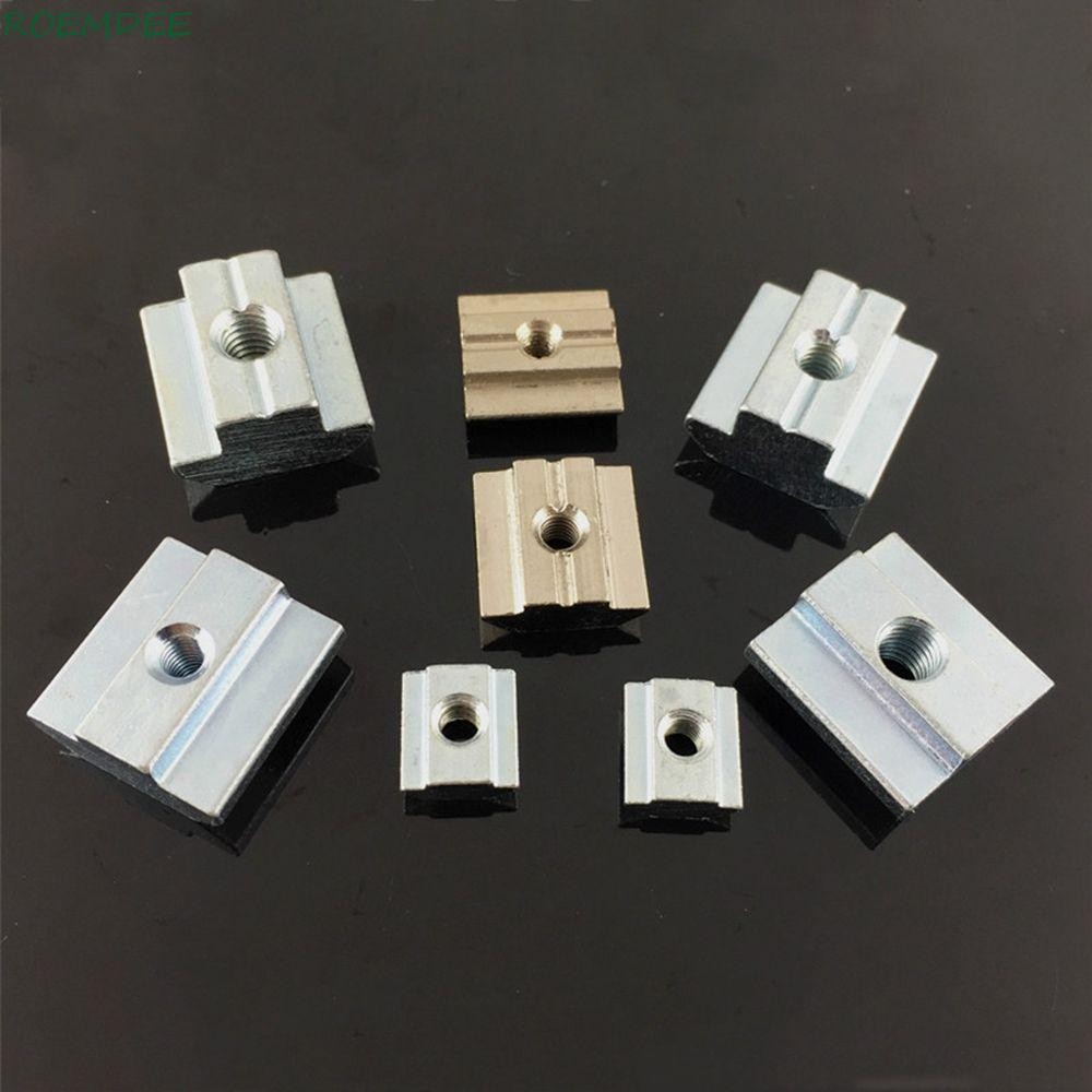 ROEMDEE Nuts T Block Square Aluminum Profile M3 M4 M5 M6 T Slot Nut | Shopee Malaysia