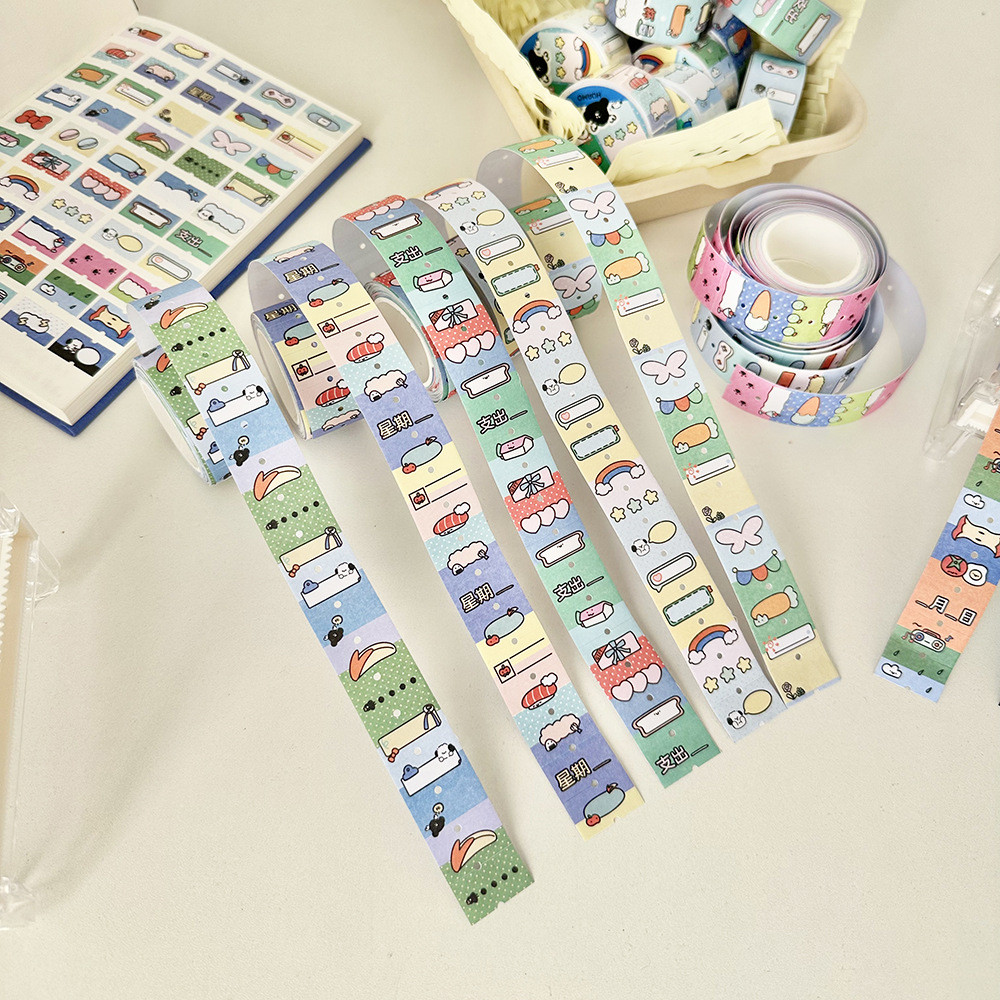 Cdaily|300 Stickers Into Flower Ink Jelly Little Treasure Tape ins ...
