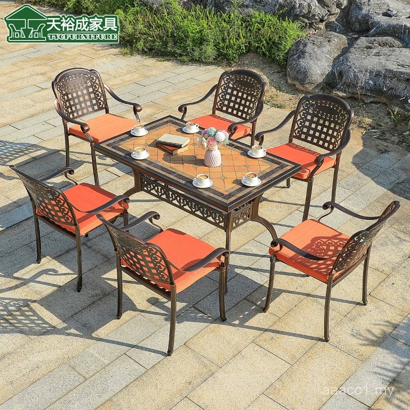 Outdoor Table Chair Courtyard Garden Balcony Outdoor Dining Table Chair ...