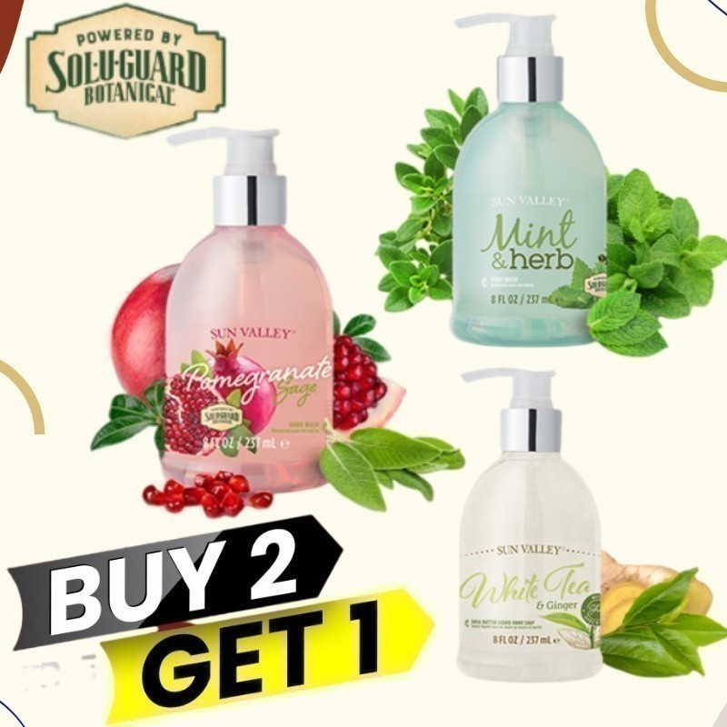 BUY 2 GET 1 FREE Hand Wash: Pomegranate Sage/Hand Wash: Mint & Herb ...