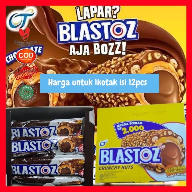 Blastoz Wafer Roll Kemasan 24g/harga 1box isi 12bks. | Shopee Malaysia