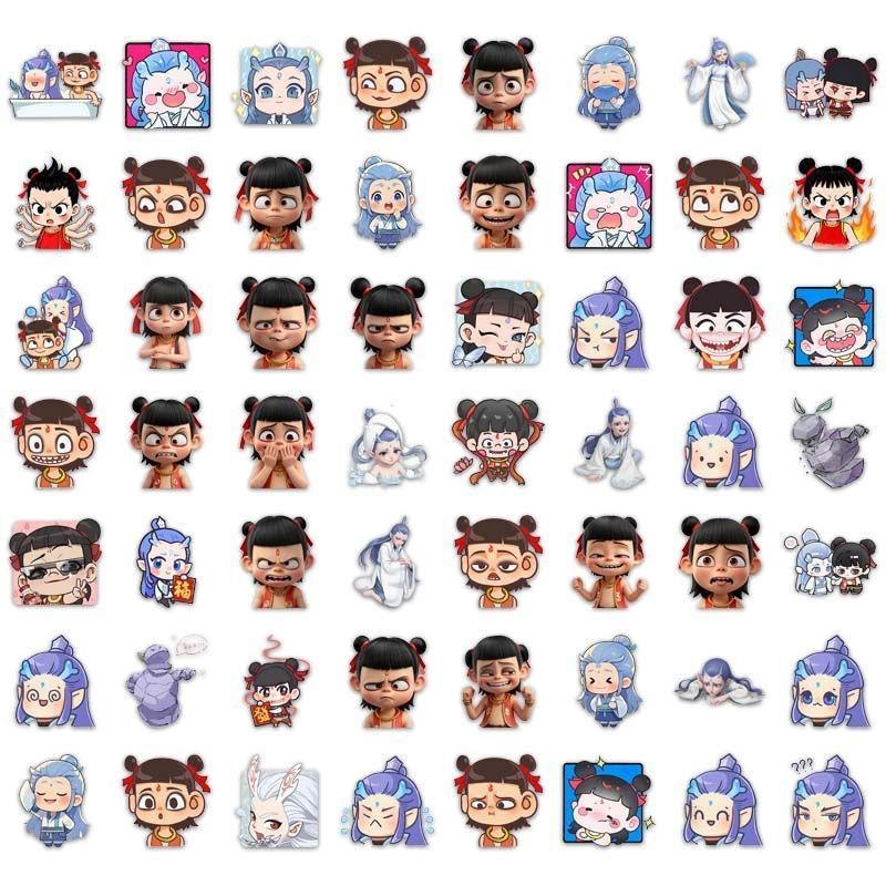 [Nezha] 180 Stickers Devil Boy's Advent Nezha Troubled Sea Emoticon ...