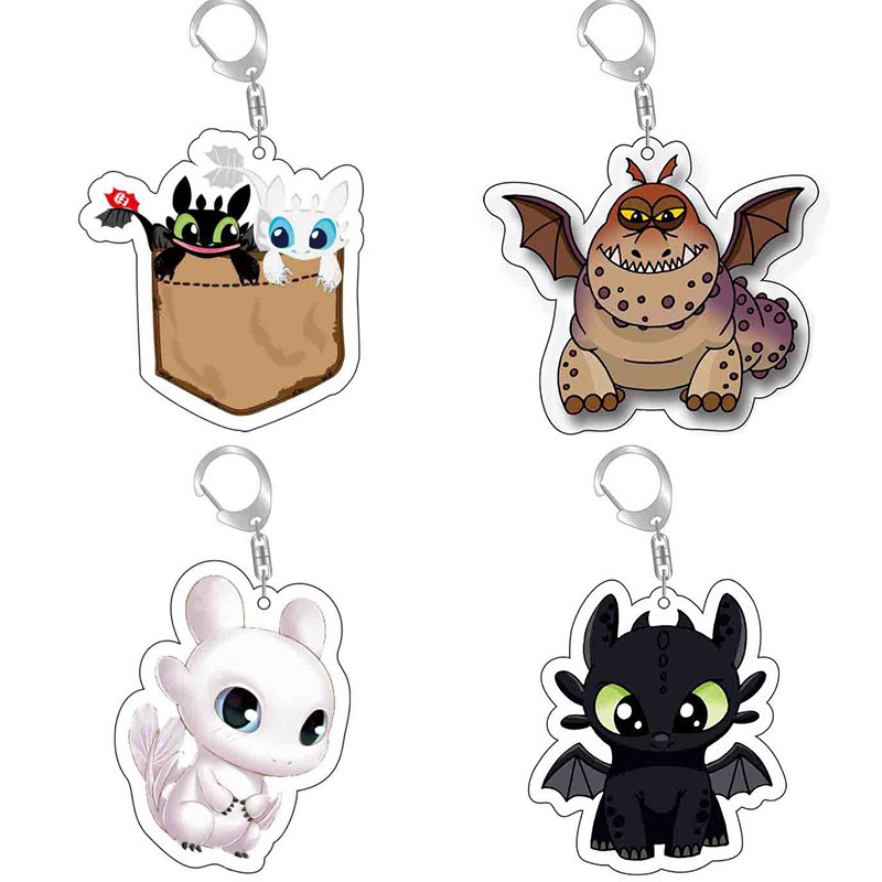 Animation Peripheral Toothless Acrylic Keychain How to Train Your ...