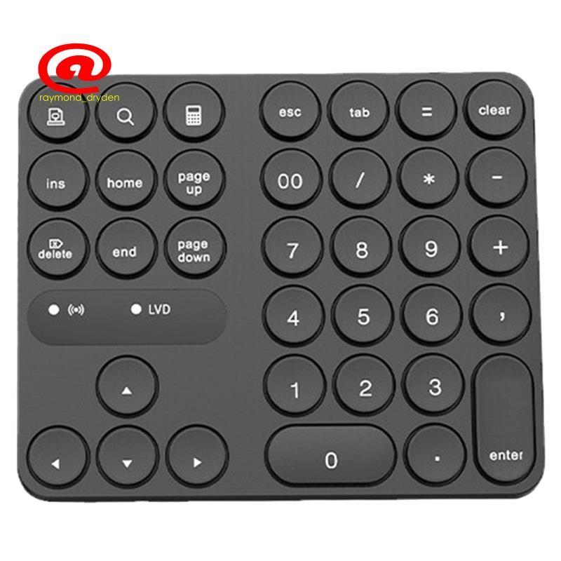Rechargeable Double Bluetooth Number Pad Wireless Numeric Keypad 35 ...