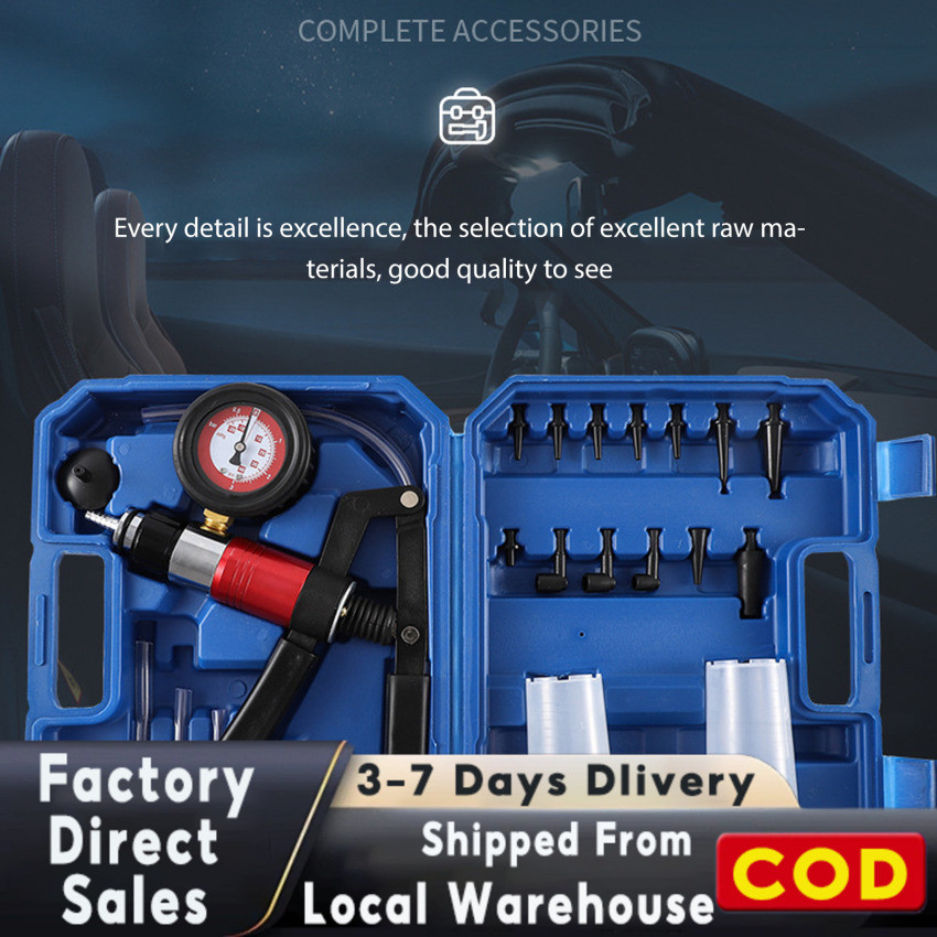 Brake Bleeder Kit, Brake Fluid Bleeding Kit Vacuum Pressure Pump for ...