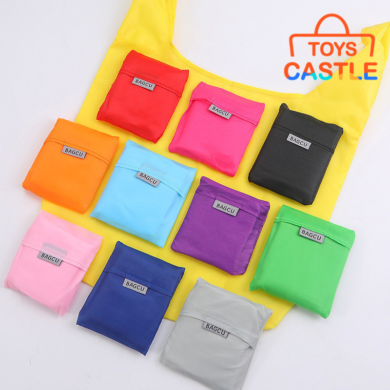 [Fast Shipping] Folding Shopping Bag Recycle Bag Eco Handbag Foldable ...