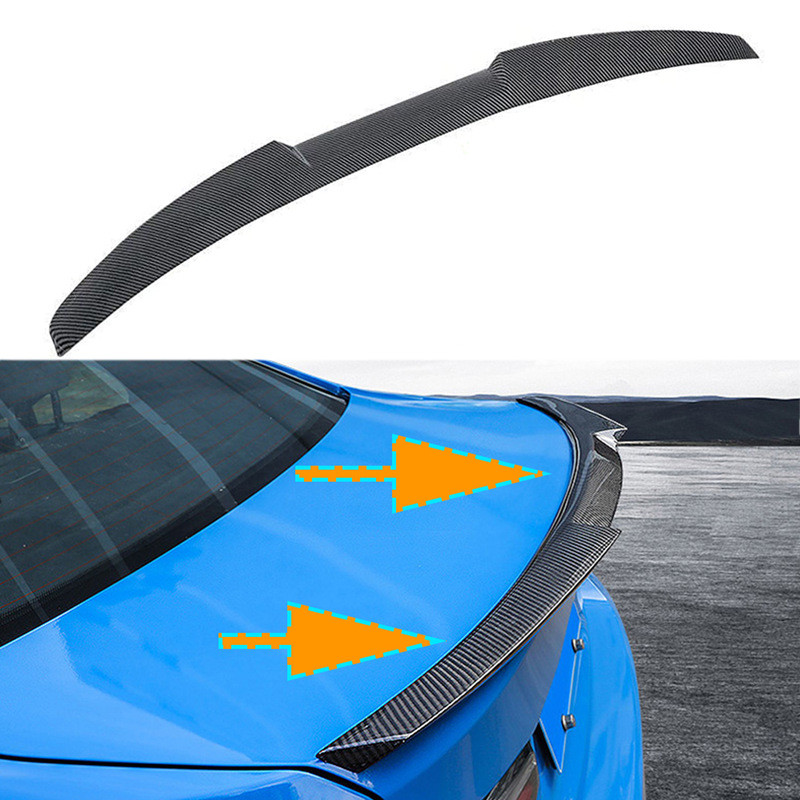 Universal Car Trunk Spoiler Wing - No-Drill Aerodynamic Styling Low ...