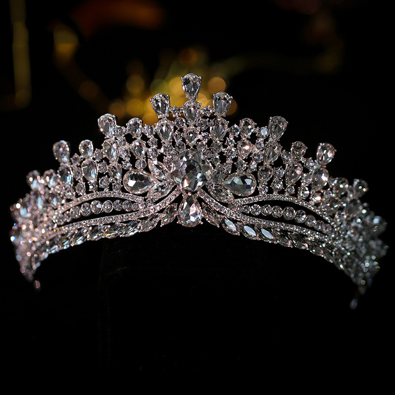 [786 People Collection] Silver Inlaid Rhinestones Handmade Wedding ...