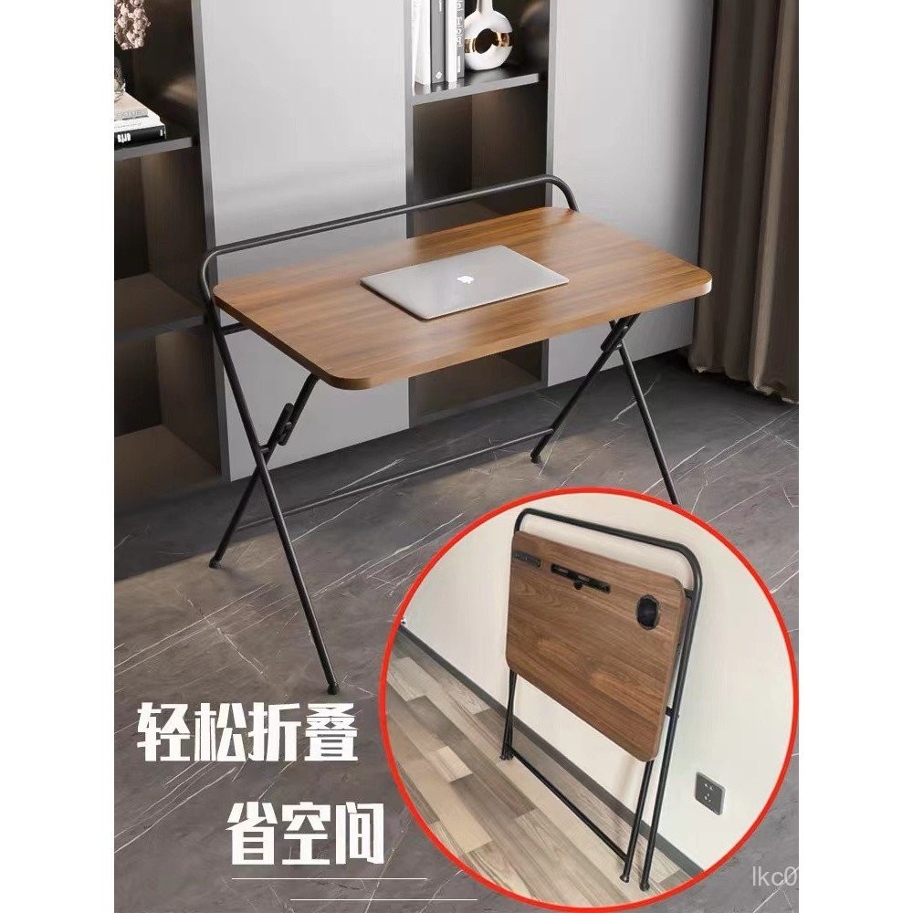 Foldable Study Table Solid Wood Foldable Table Desk Household Student ...