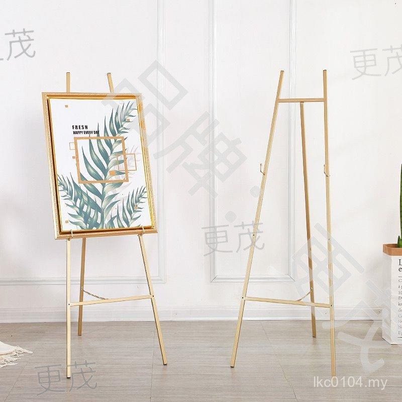 Display Stand Props Welcome Stand Wedding Oil Painting Tile Stand Iron ...