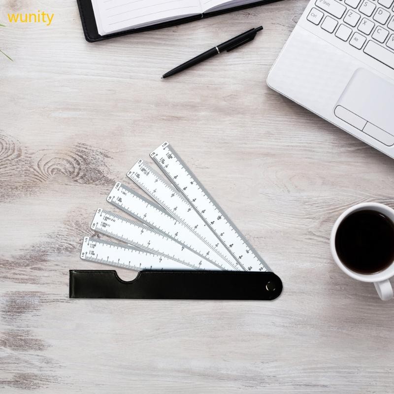 Wuni Lightweight Scale Ruler Plotting Scale Fan Shape Architects Scale ...