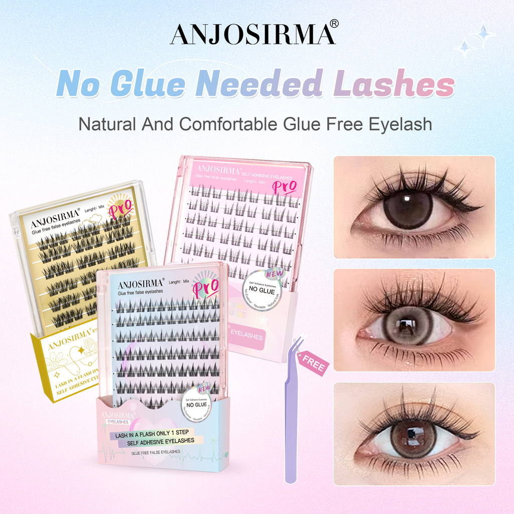 ANJOSIRMA Glue-free Eyelash 免胶水假睫毛 for Beginner (Sample Trial Pack ...