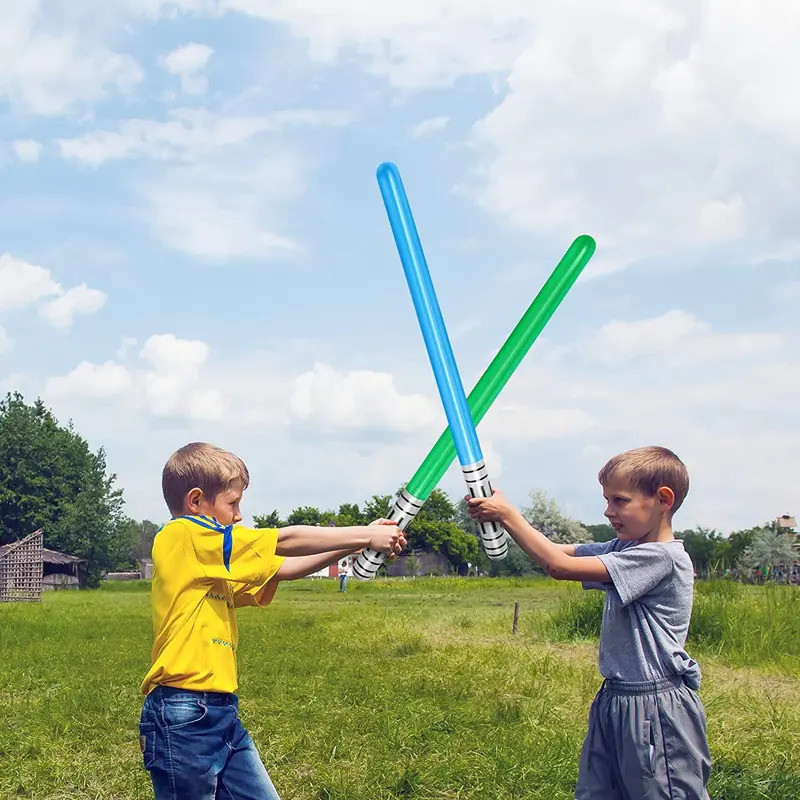 New Kids Inflatable Lightsaber Laser Sword Toy 100cm Inflatable Stick ...