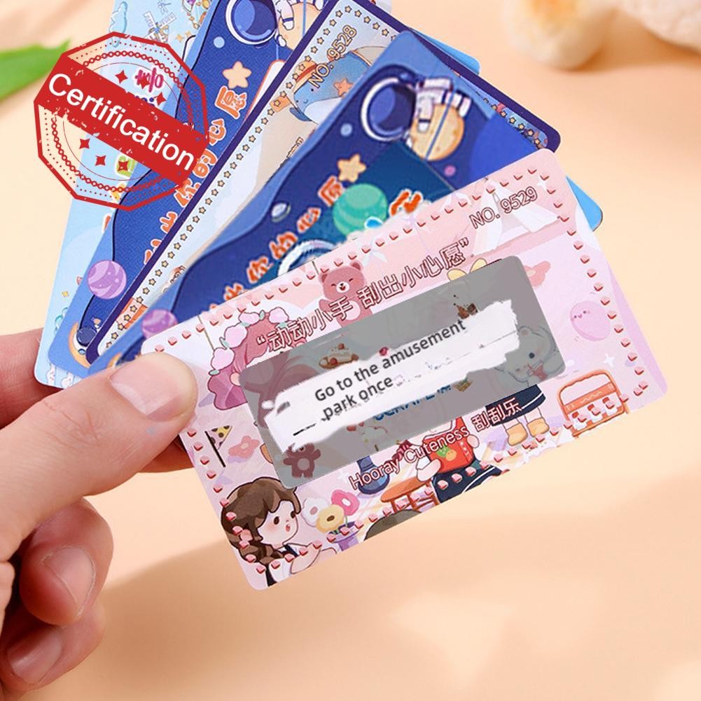 Great Scratch Card Lightweight Scratch Ticket Card Motivational Card ...