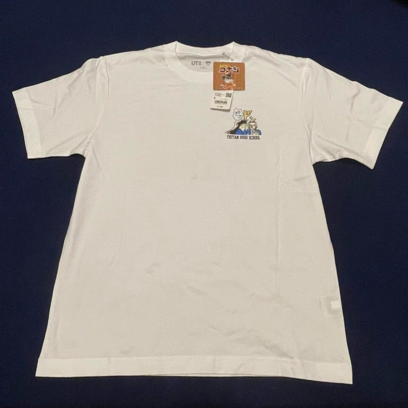 Uniqlo UT Detective Conan T-shirt White 30th Anniversary | Shopee Malaysia