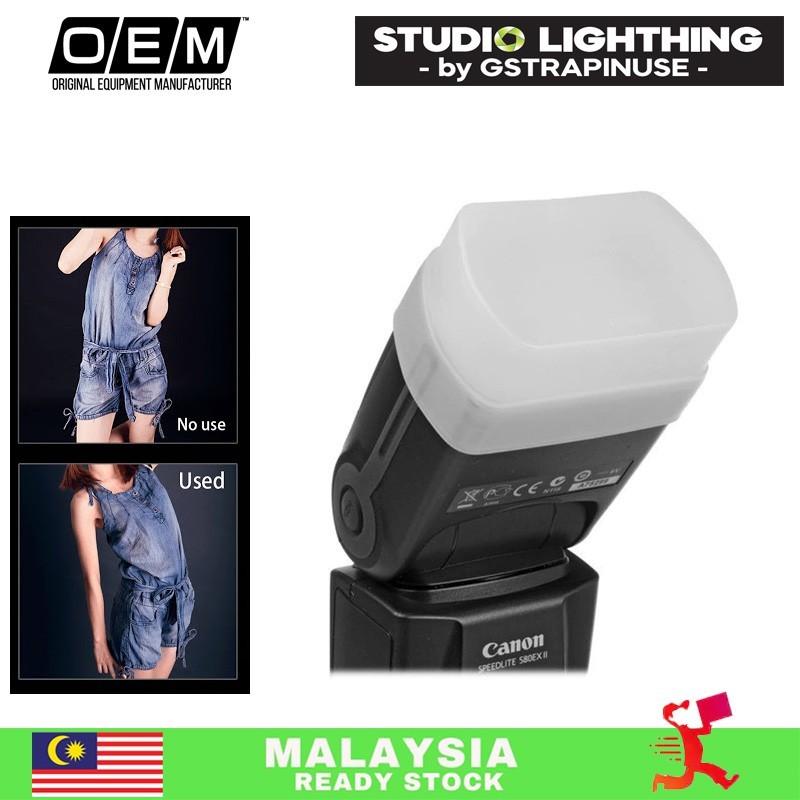 Camera Flash Diffuser For Canon 580EX Godox TT685 V860II TT600 YN560IV ...