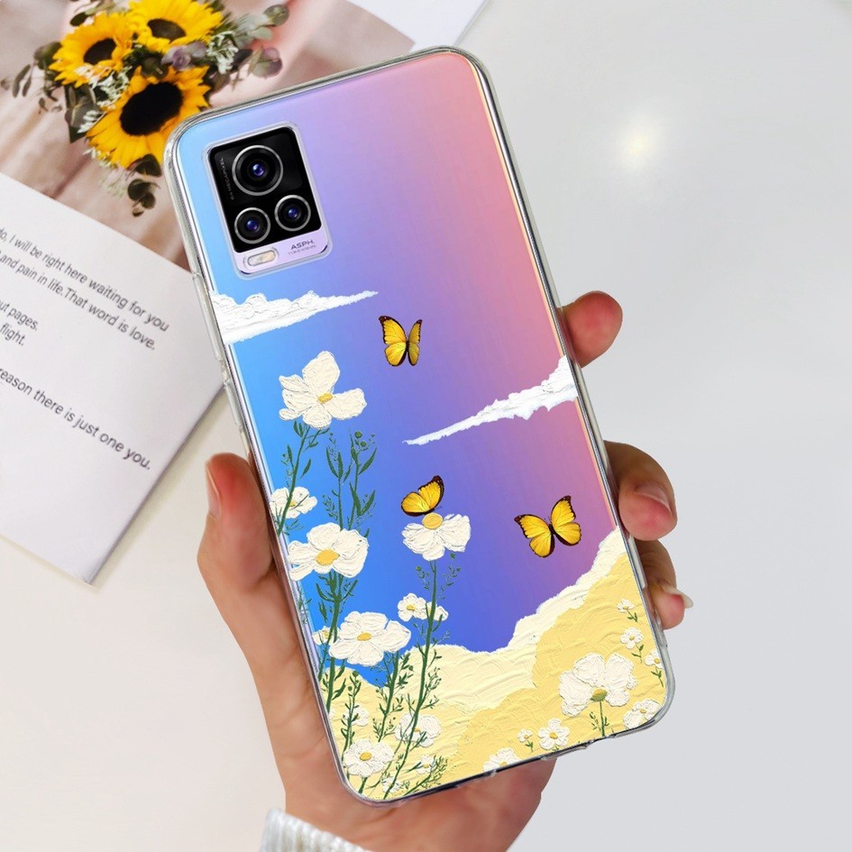 For Vivo V20 2021 Casing V2040 V2043 V2025 V2024 Soft Case Cute ...