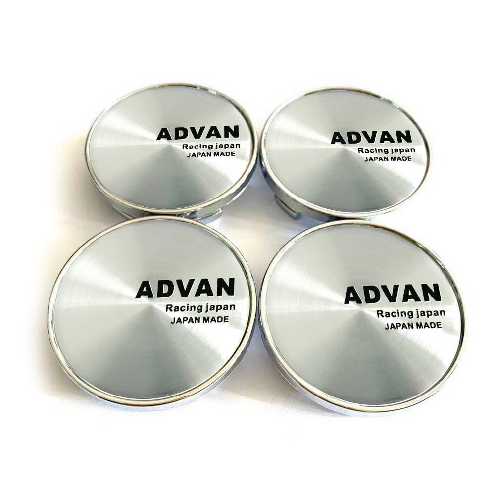 Car modification 4pcs 54mm advan racing wheel caps for rims advan logo ...