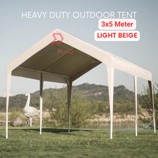 Light Beige 3x5 Meter High Quality Outdoor Tent Gazebo Canopy Khemah ...