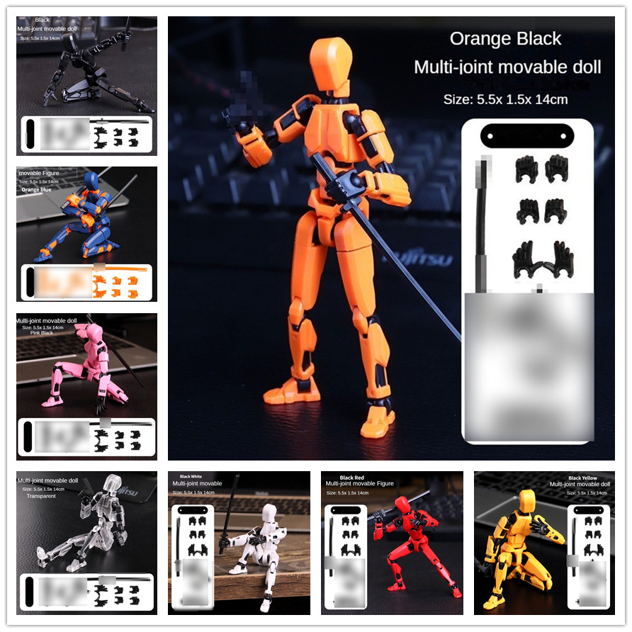 3D Printing Black Dummy 13 Figure Titans 13 Figure Decoratione Lucky 13 ...