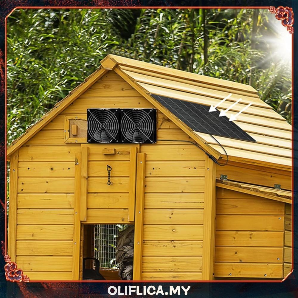 [Oliflica.my] 15W 12V Solar Fans IP65 Waterproof Exhaust Fans Kit for ...