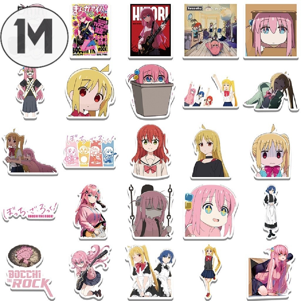 1M 50Pcs Kawaii BOCCHI THE ROCK! Stickers Anime Kids Toys Decals DIY ...