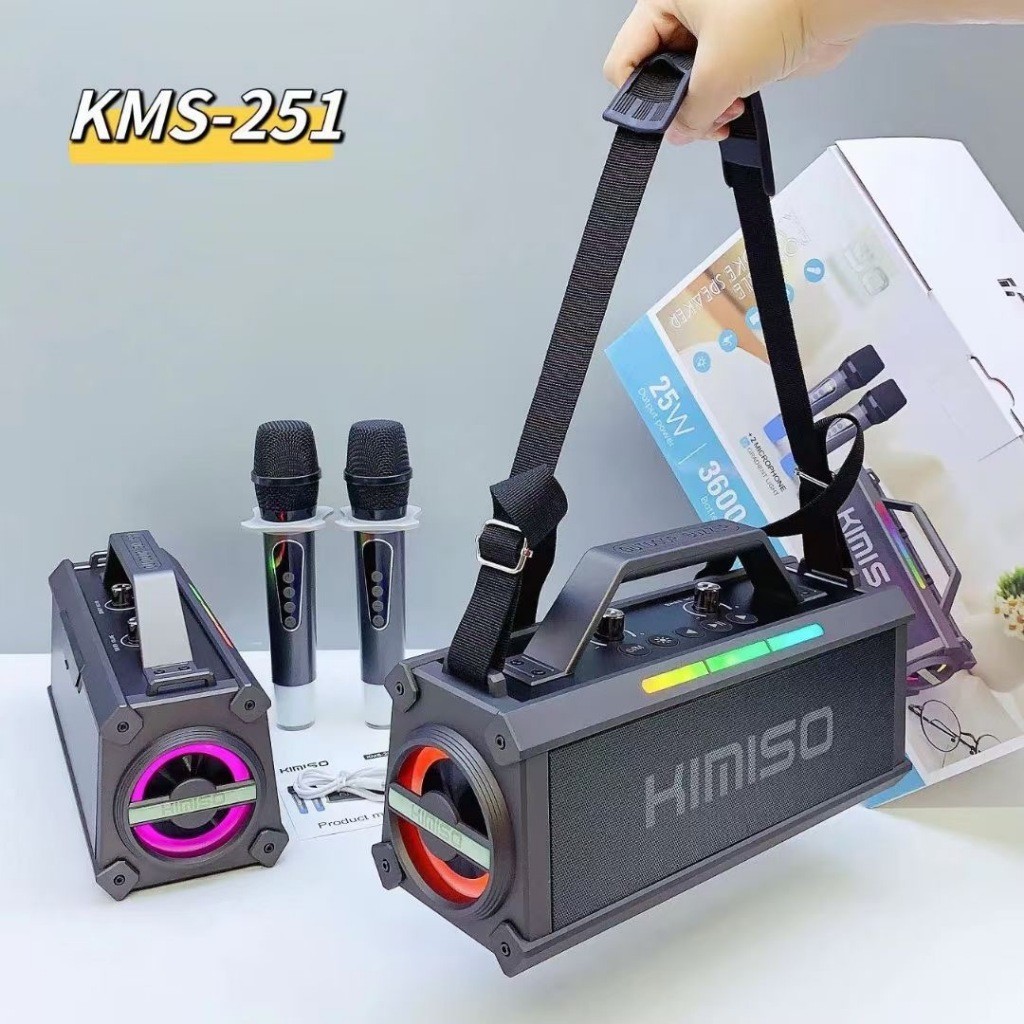 KIMISO Speaker KMS-251 Wireless Portable Bluetooth Speaker With Full ...
