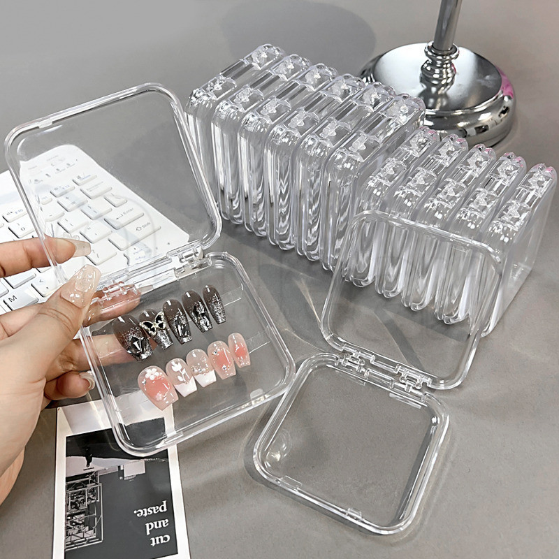 Transparent Acrylic Storage Box - Square Rounded Corners Container ...