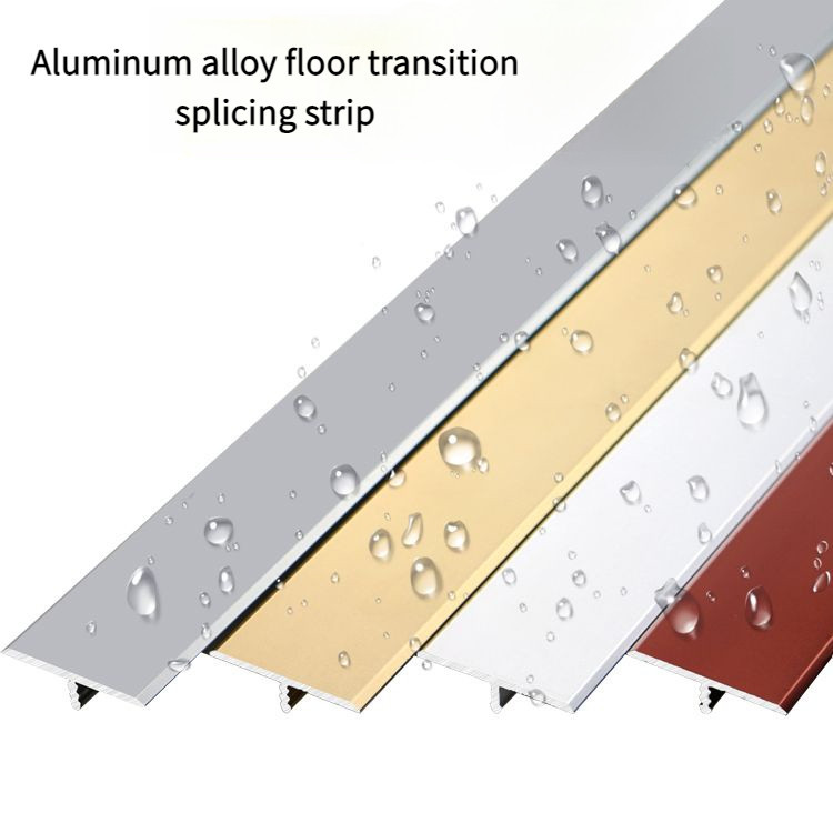 90cm Self-adhesive aluminum alloy edge strip, T-shaped wood floor ...