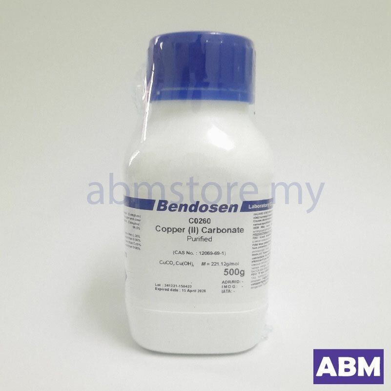 Copper 2 Carbonate Basic Monohydrate, Bendosen (500g) | Shopee Malaysia