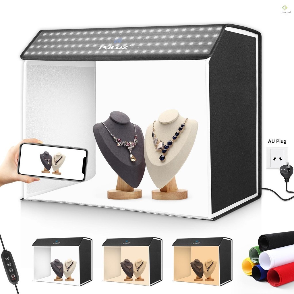 PULUZ PU5064 Folding LED Light Tent Desktop Photo Studio Light Box ...