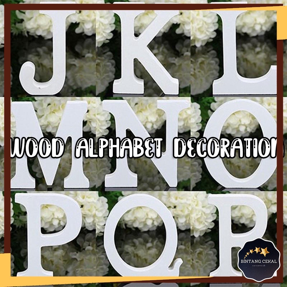 BC ABC Birthday Decoration Set Kayu Alphabet Letter Hiasan Dinding ...