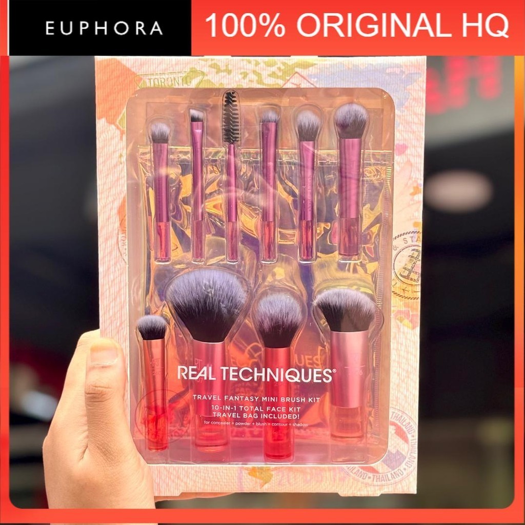 ️🔥 VIRAL 🔥💯% REAL TECHNIQUES TRAVEL FANTASY MINI BRUSH SET (04285 ...