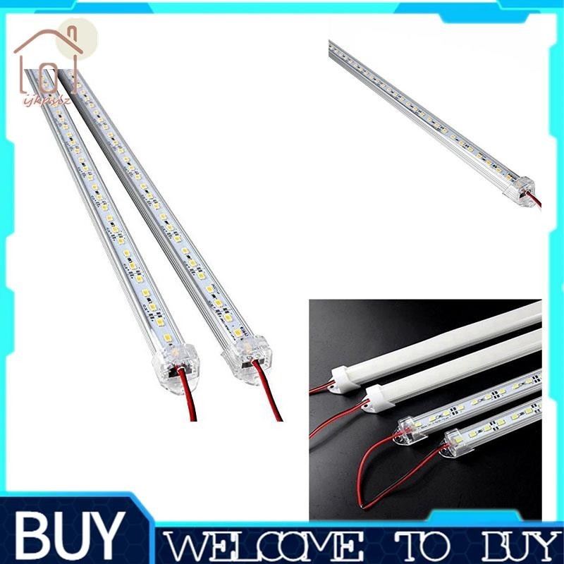 2 Pcs Aluminum Alloy Rigid LED Strip Rod Light Waterproof 12V 50CM ...
