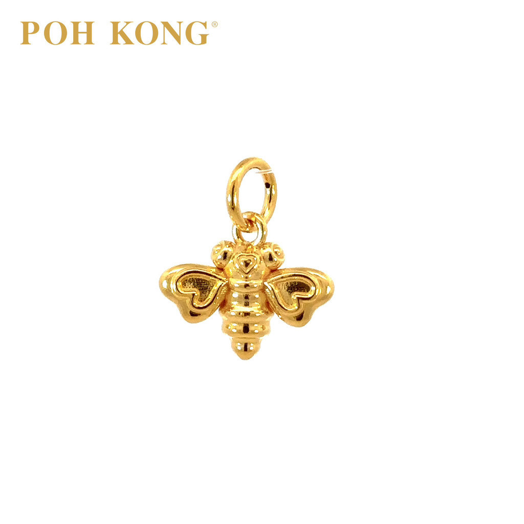 POH KONG 916/22K Yellow Gold 3D Moth Pendant | Shopee Malaysia