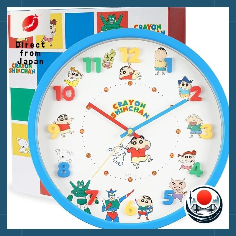 Crayon Shin-chan wall clock by T'S Factory, analog with continuous ...